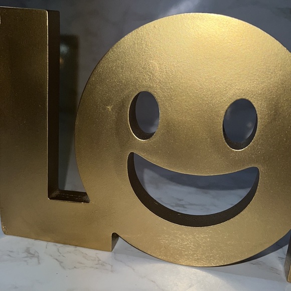 Accents | Ll Wall Or Desk Plaque Sign Lol Smiley Face | Poshmark